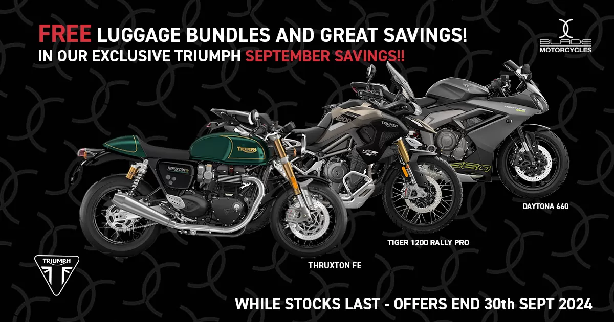 Blade Triumph Exclusive Motorcycle Offers